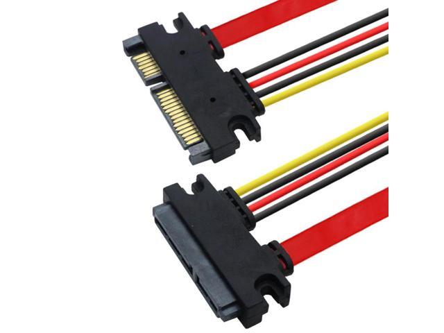 SATA 22 Pin Male To Female Sata Extension Cable SATA 3 III 22 Pin Male ...