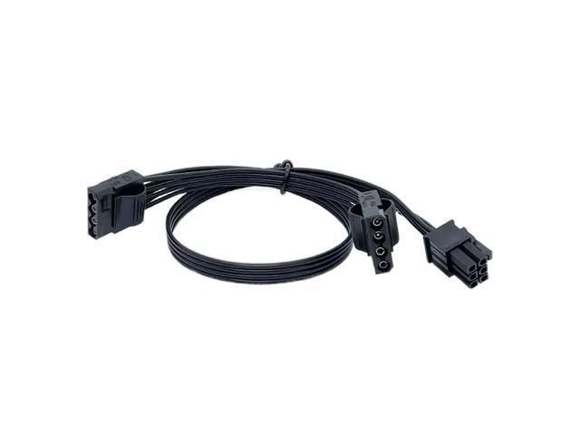 For Seasonic X series XM2 KM3 Modular Peripheral 6Pin to 2 IDE Power ...