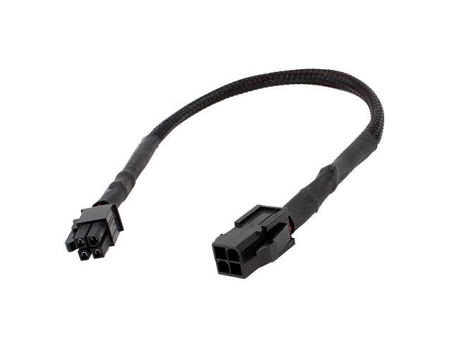 Style Sleeved ATX 4 Pin P4 Male to ATX P4 Female CPU Power Extension ...