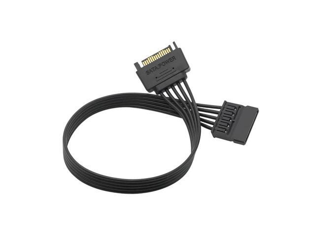 30CM SATA 15pin male to female power cable hdd ssd power supply cable ...