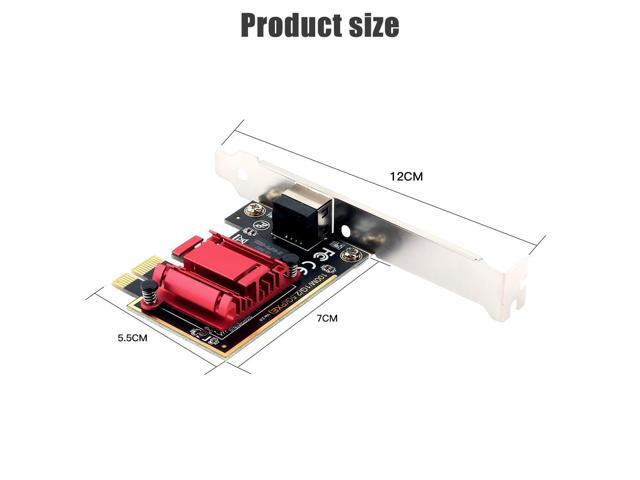 2.5G Network Card PCI Express RTL8125 10/100/2500Mbps RJ45 LAN Adapter ...