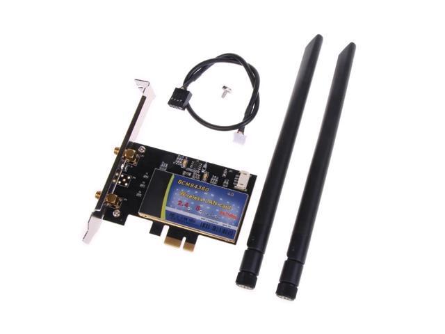 Desktop PCI-E Wireless AC Card BCM94360 2.4/5G Dual-Band 1200Mbps BT4.0 ...