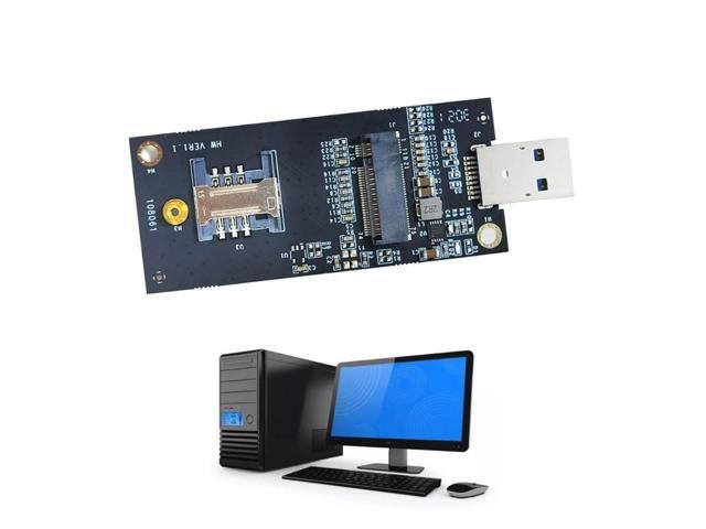WLAN WWLAN 4G- LTE Module M2 USB3.0 Adapter Card DW5811e DW5816E EM7455 ...