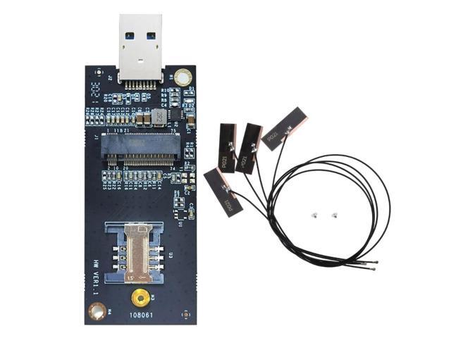 WLAN WWLAN 4G- LTE Module M2 USB3.0 Adapter Card DW5811e DW5816E EM7455 ...