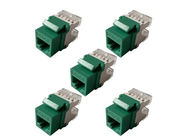 Ethernet Wall Plate, Keystone Jack Wall Plate with RJ45 Keystone ...