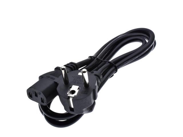 1.5m 5ft C13 IEC Kettle To European 2 Pin Round AC EU Plug Power Cable Lead Cord PC - Newegg.com