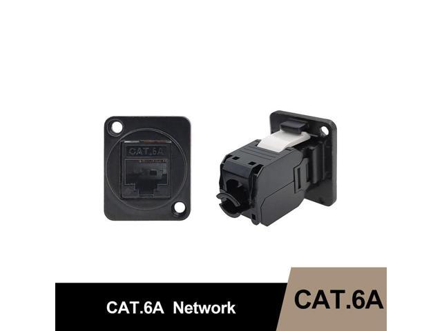 D-Type Connector RJ45-CAT6 Ethernet Connection Panel Mount Socket ...