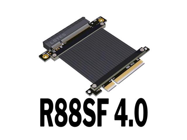 180 Degree PCIE 4.0 X8 To X8 Slot Female/Male Extension Cable PCI-E ...
