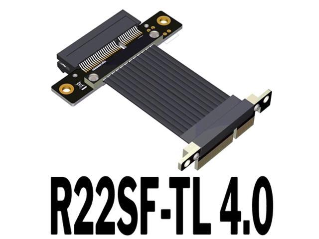 R22SF-TL PCIe 4.0 x4 to x4 Extension Cable PCI Express Gen4 Motherboard ...
