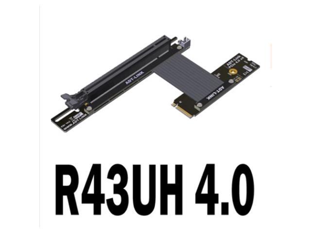PCIe 4.0 x16 Riser Cable PCI Express Extender 64Gbps for NVMe M.2 SSD ...