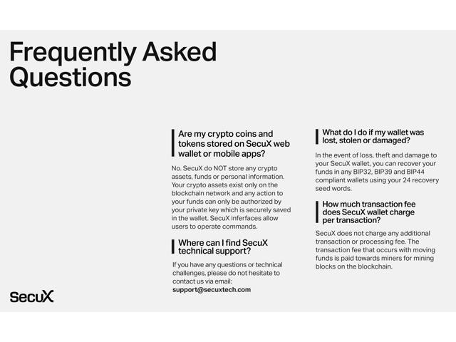 SecuX W20 Crypto Hardware Wallet- Infineon CC EAL5+ Secure Element ...