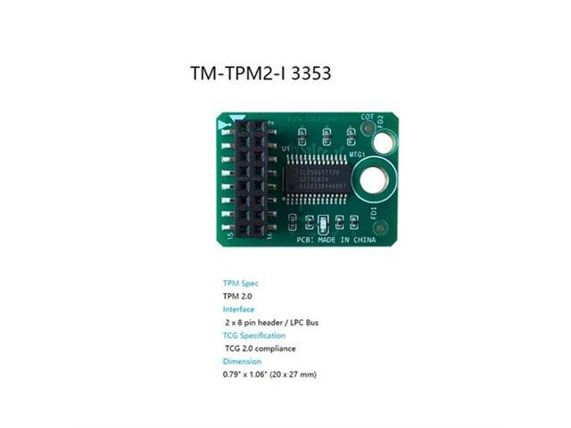 8 Pin 2.0 TPM Module Tm-TPM2-I-3353 For TYAN - Newegg.com
