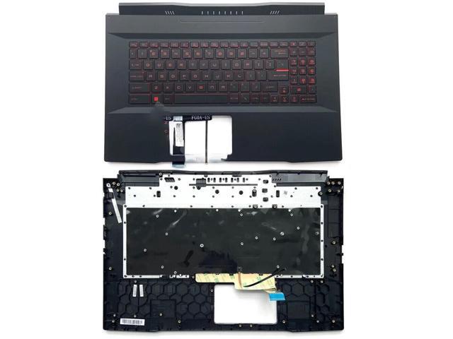 Backlit US Keyboard for Katana GF66 MS-17L1 MS-17L3 Palmrest Upper Case ...