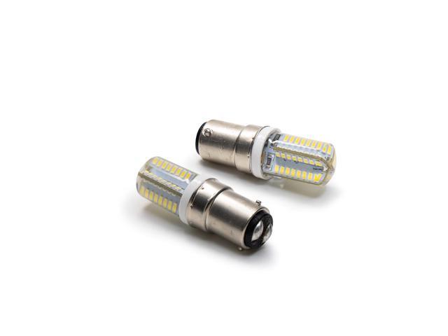 Sewing Machine LED Light Bulb BA15D (B15) Double Contact Base 2PCS 64 ...