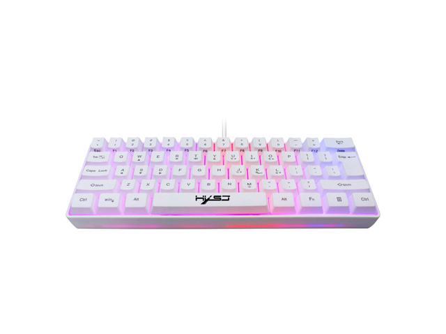 V700 61 Keys Gaming Keyboard USB Wired LED Backlit Multiple Shortcut ...