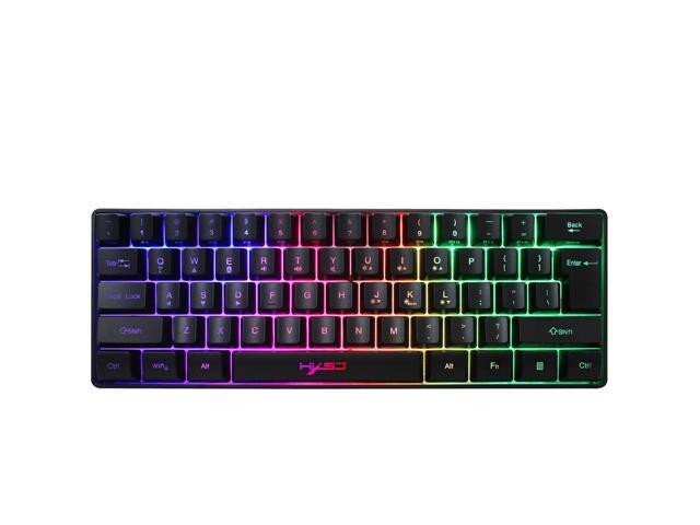 L500 61 Keys Wireless Gaming Keyboard Dual Mode BT5.0 + 2.4G RGB Backlight Mechanical Feel ...