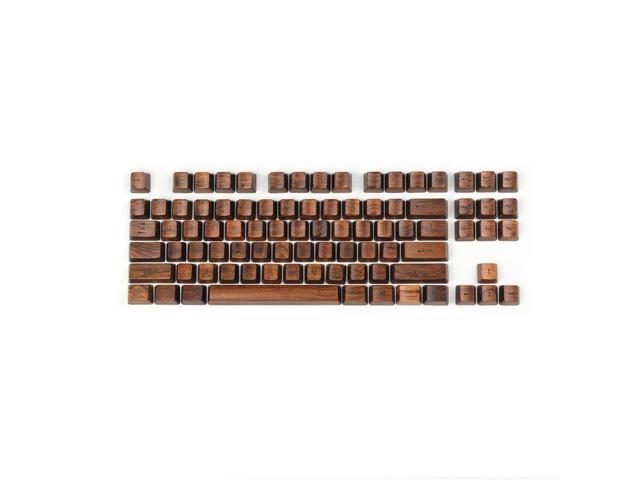 61/87/108 Keys Wooden Keycap Set OEM Profile Solid Wood Keycaps for ...