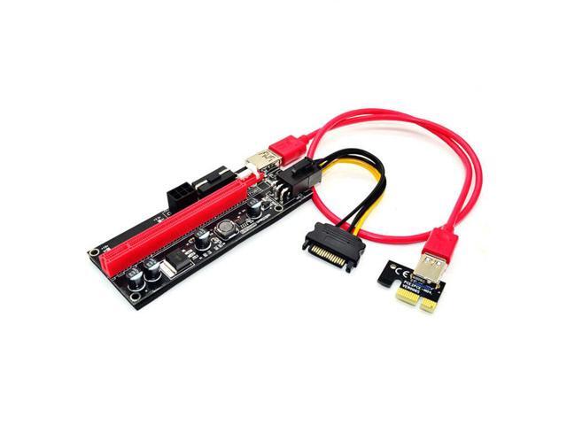 VER009S PCI Card PCI-E 1X To 16X USB3.0 Graphics Card Extension Adapter ...