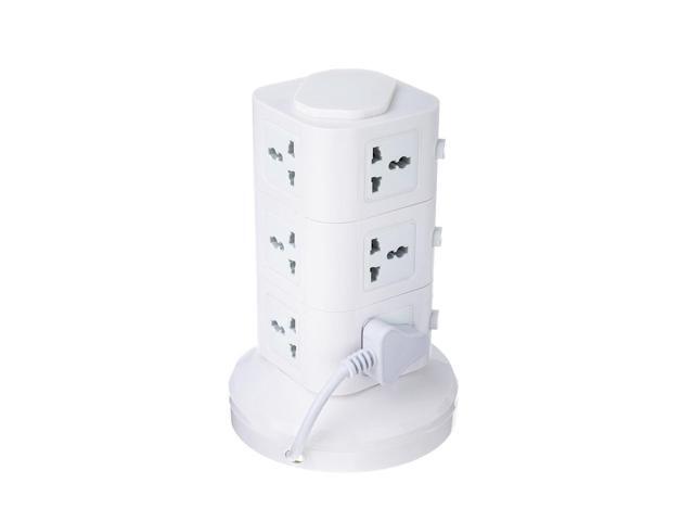 Vertical Power Socket Powerboard Outlet Plug Extension Multi USB Ports ...