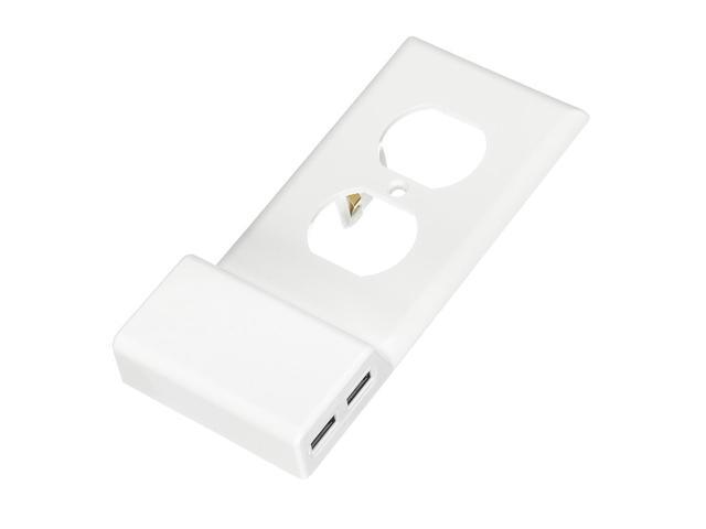 Dual USB Socket Ports Wall Charger Power Adapter Socket Outlet Panel ...