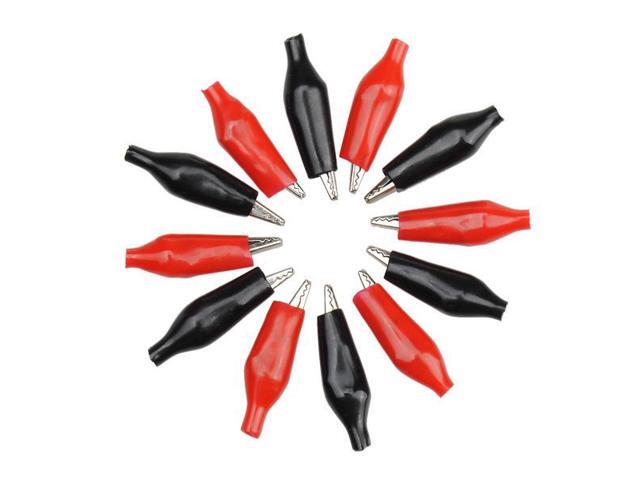 12Pcs Red Black Insulation Boot Metal Alligator Clips - Newegg.com