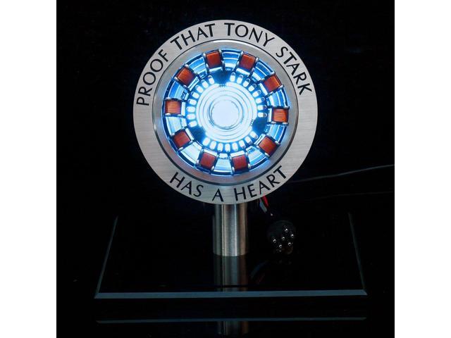 MK1 Aluminum Alloy Remote Ver. Tony 1:1 Arc Reactor DIY Model Kit LED ...