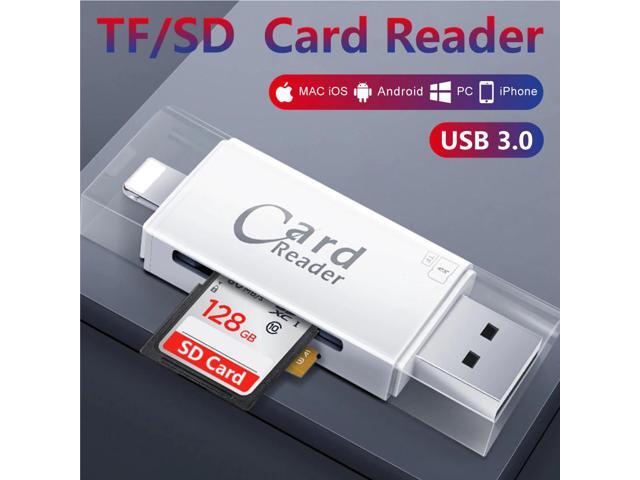 3 in 1 OTG Memory Card Reader Micro SD TF USB OTG Card Reader Adapter ...