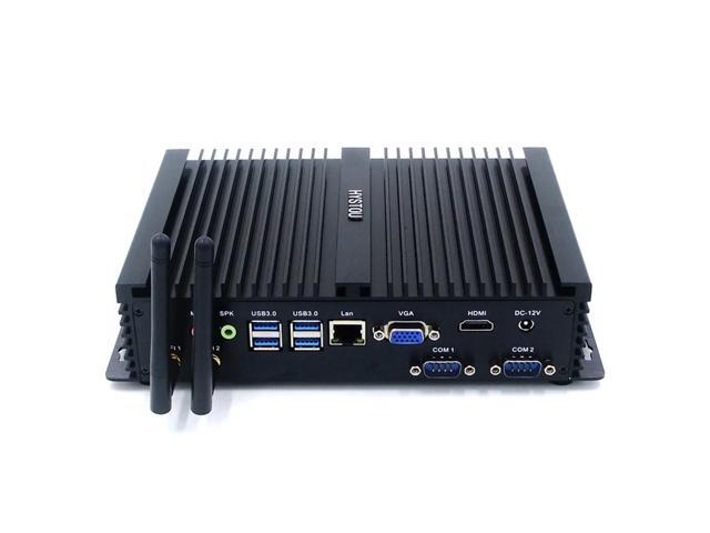 Core i7 4500U Industrial Mini PC Windows 10 i5 4200U ITX Aluminum Rugged Fanless Computer 2 ...