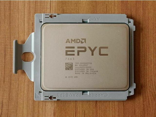 AMD EPYC 7663 Milan CPU 56-Core 112 Threads 2.0GHz SP3 240W 256MB ...