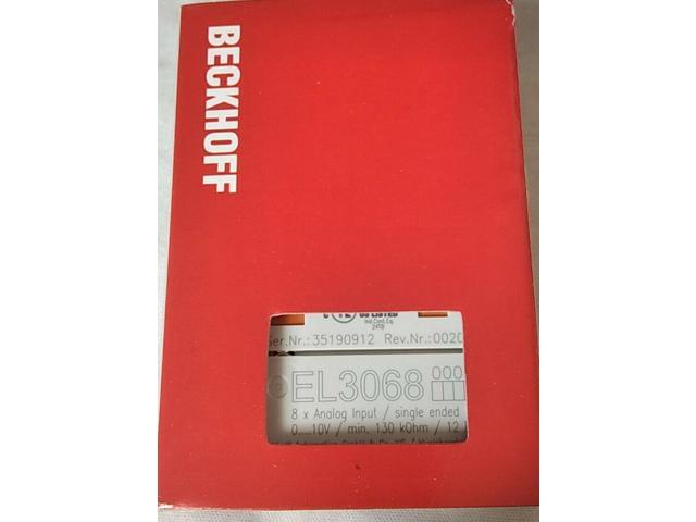 Beckhoff EL3068 EL 3068 PLC Moudule New In Box FEDEX DHL Expedited ...