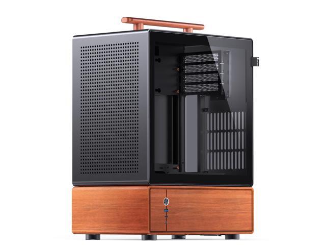 JONSBO T7 Black Micro ATX PC Case, Aluminum Chassis, with ...