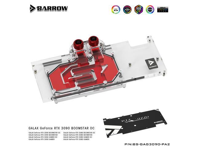 Barrow 3090 3080 GPU Water Block for GALAX RTX 3090 3080 GAMER OC, Full ...