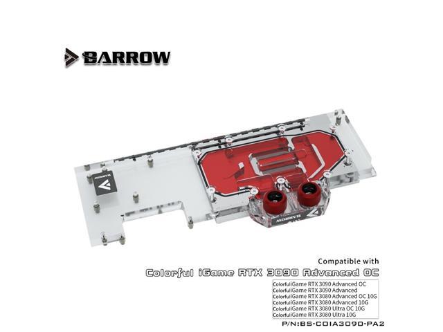 Barrow 3080 3090 Water Block Backplane for Colorful RTX 3090 3080 ...