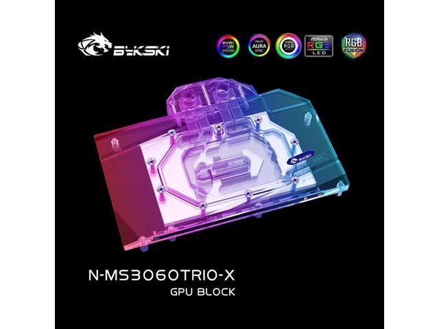 Bykski GPU Water Block For MSI RTX 3060 Gaming X Trio / RTX 3060Ti ...