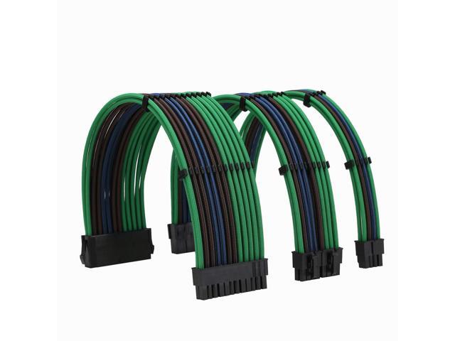 FormulaMod Power Supply Sleeved Cable 18AWG ATX 24P+ EPS 8-P+PCI-E8-P ...
