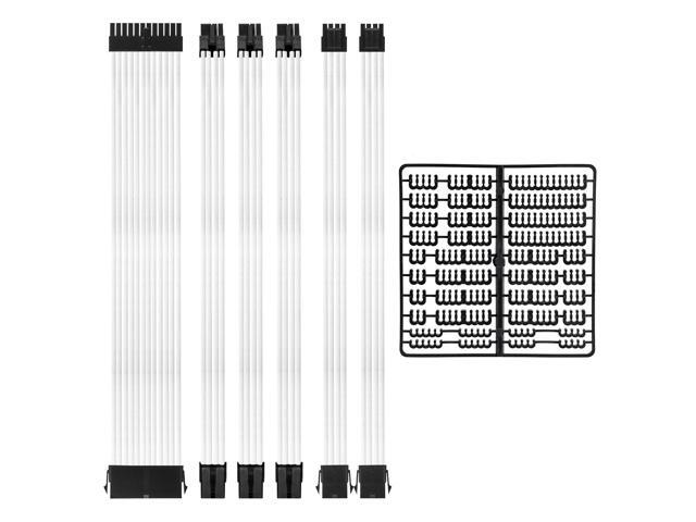 FormulaMod Advanced PSU Extension Cable Kit, Sleeved PSU Cable Combo ...