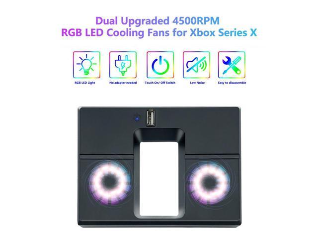 Cooling Fan with Colorful LED light Compatible for Xbox Series X USB ...