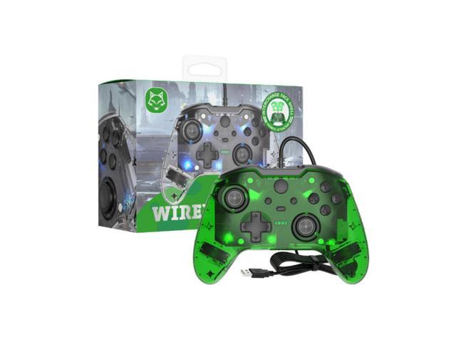 LED Wired Game Controller - RGB Colors Lights - USB Connector - Audio ...