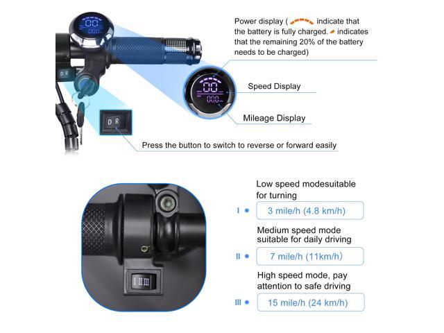 TopMate ES35 Electric Scooter 3 Wheels Travel & Airline Friendly with 7 ...