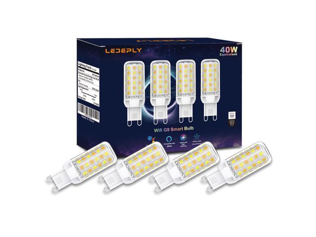 LEDEPLY WiFi G9 Smart Bulb, 3.5W=40W, Compatible with Alexa Google Home ...