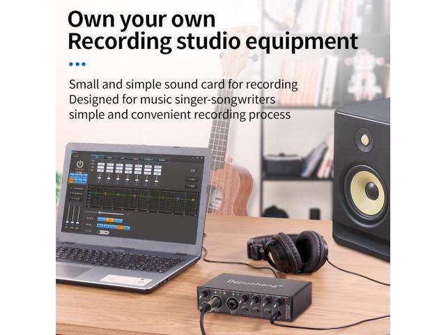 Depusheng RX2 usb audio interface computer recording sound card, home ...