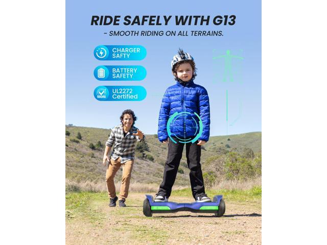Gyroor Hoverboard New G13 All Terrain Hoverboard with LED Lights & 500W ...