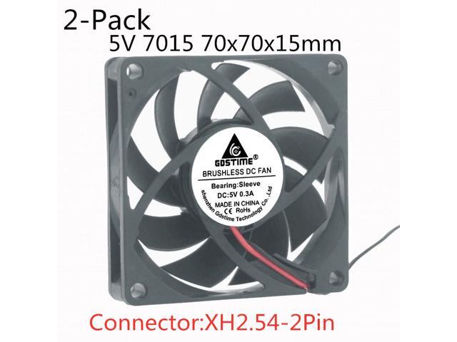 Weastlinks 2PCS DC 5V 12V 24V Fan 7cm 70mm 7015 70x70x15mm Ultrathin ...