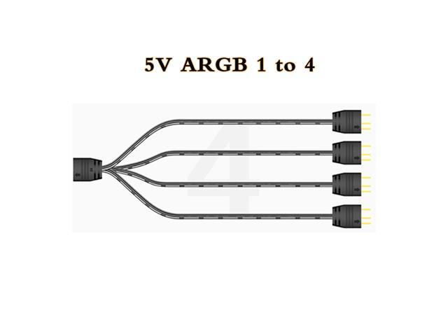 Weastlinks AR-1 RGB Controller Cable 5V 3 Pin 3pin to SATA ARGB Mini ...