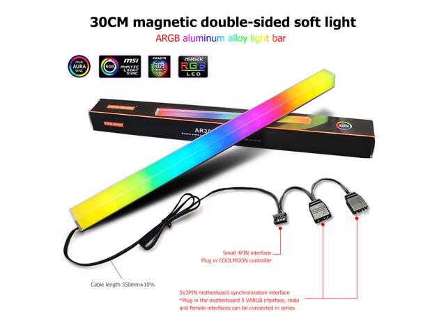 Weastlinks ARGB Diamond LED Strip Magnetic Computer Light Bar 5V/3PIN ...