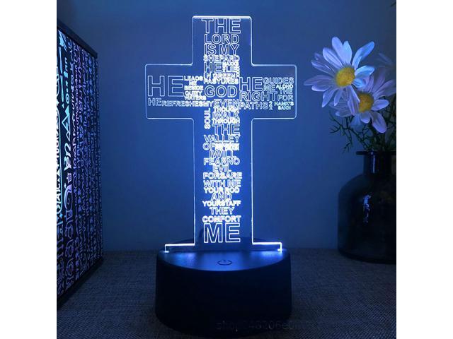 Weastlinks Jesus 3D LED lamp for bedroom night lights action Christian ...