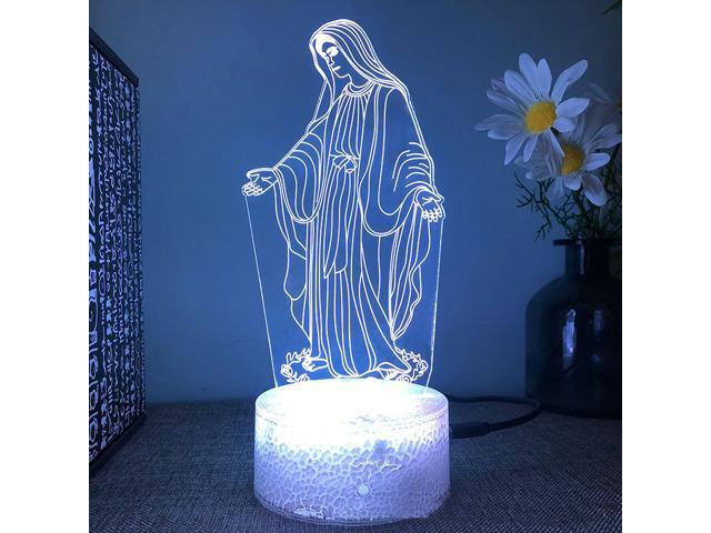 Weastlinks Jesus 3D LED lamp for bedroom night lights action Christian ...