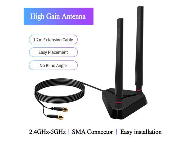 Weastlinks External Antennas Set High Gain 2.4G/5Ghz Dual Band 6Dbi ...