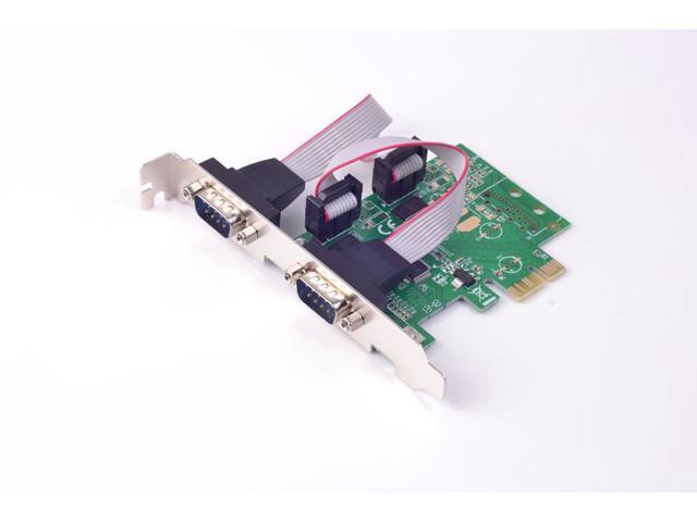 Weastlinks PCI-Express to 2 Ports RS232 Serial Card RS-232 DB9 COM ...
