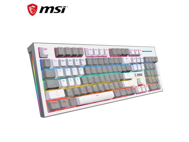 MSI VIGOR GK50Z PIXEL Mixed Grey (60% Grey) Wired Gaming Keyboard, Red ...